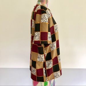 Vintage | Tops | Vintage 8s Zebra Checker Top | Poshmark